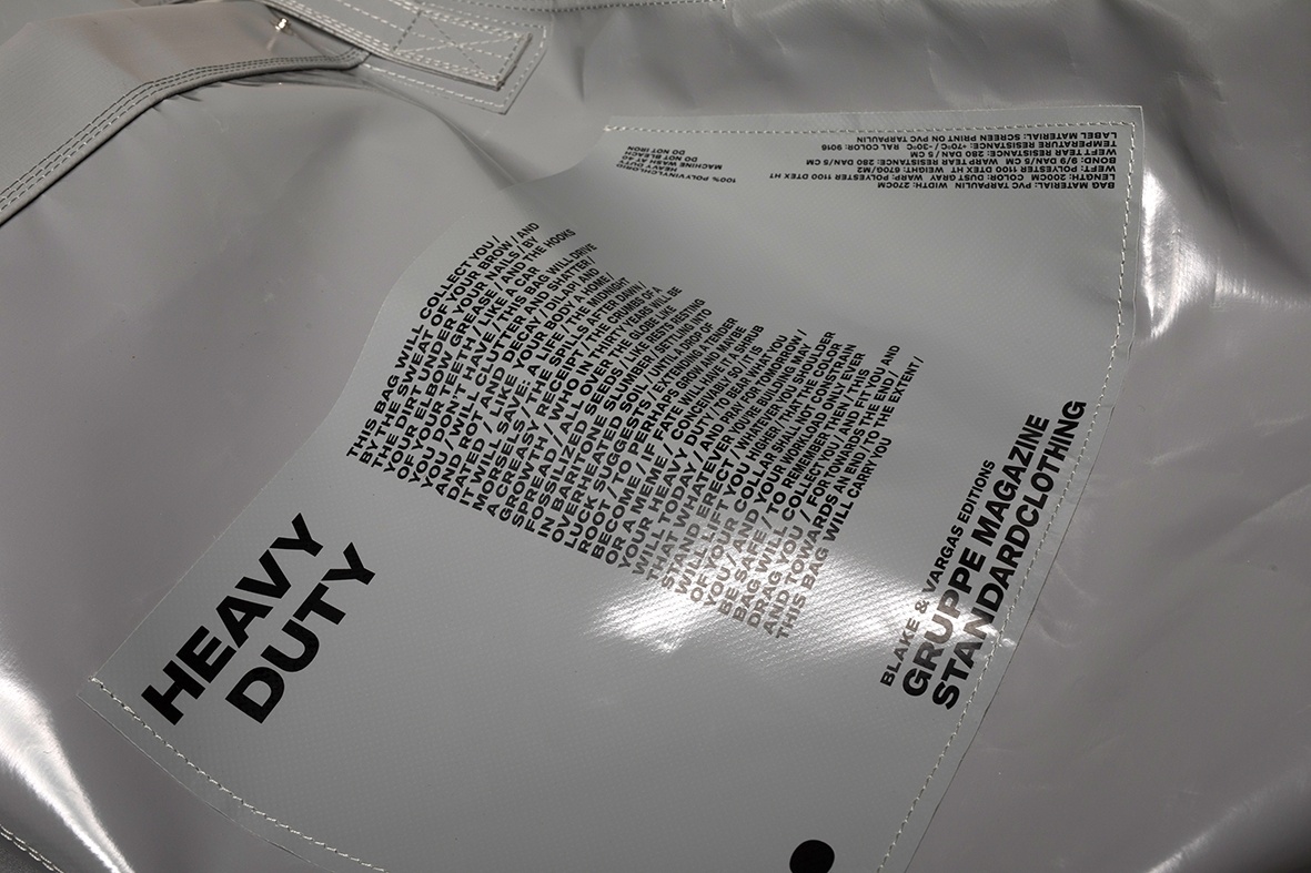 Gruppe x Standardclothing x Blake & Vargas – Heavy Duty | 3 BAGS LEFT - Blake & Vargas